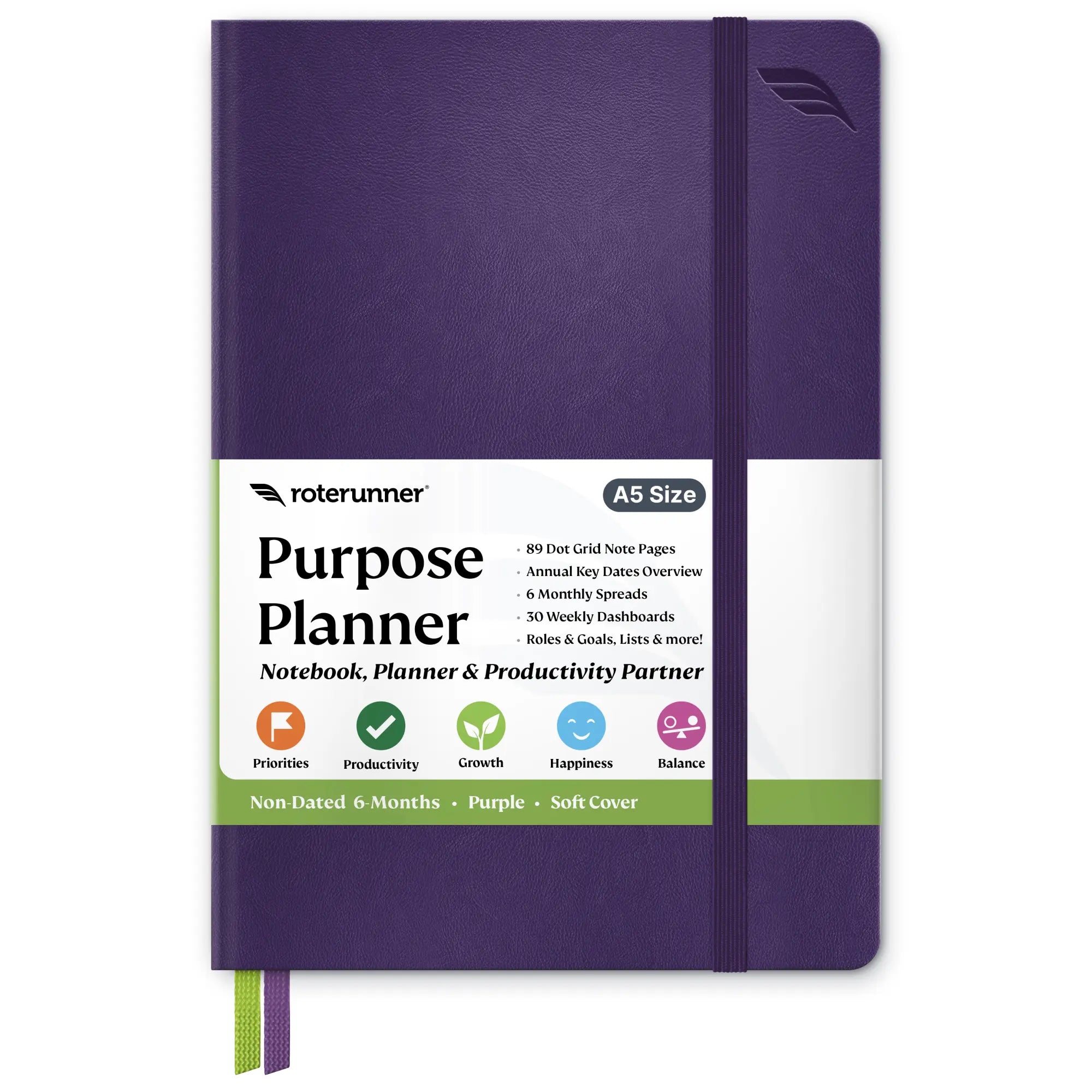 Purpose Planner A5 – Undated Weekly Planner & Notebook | Roterunner
