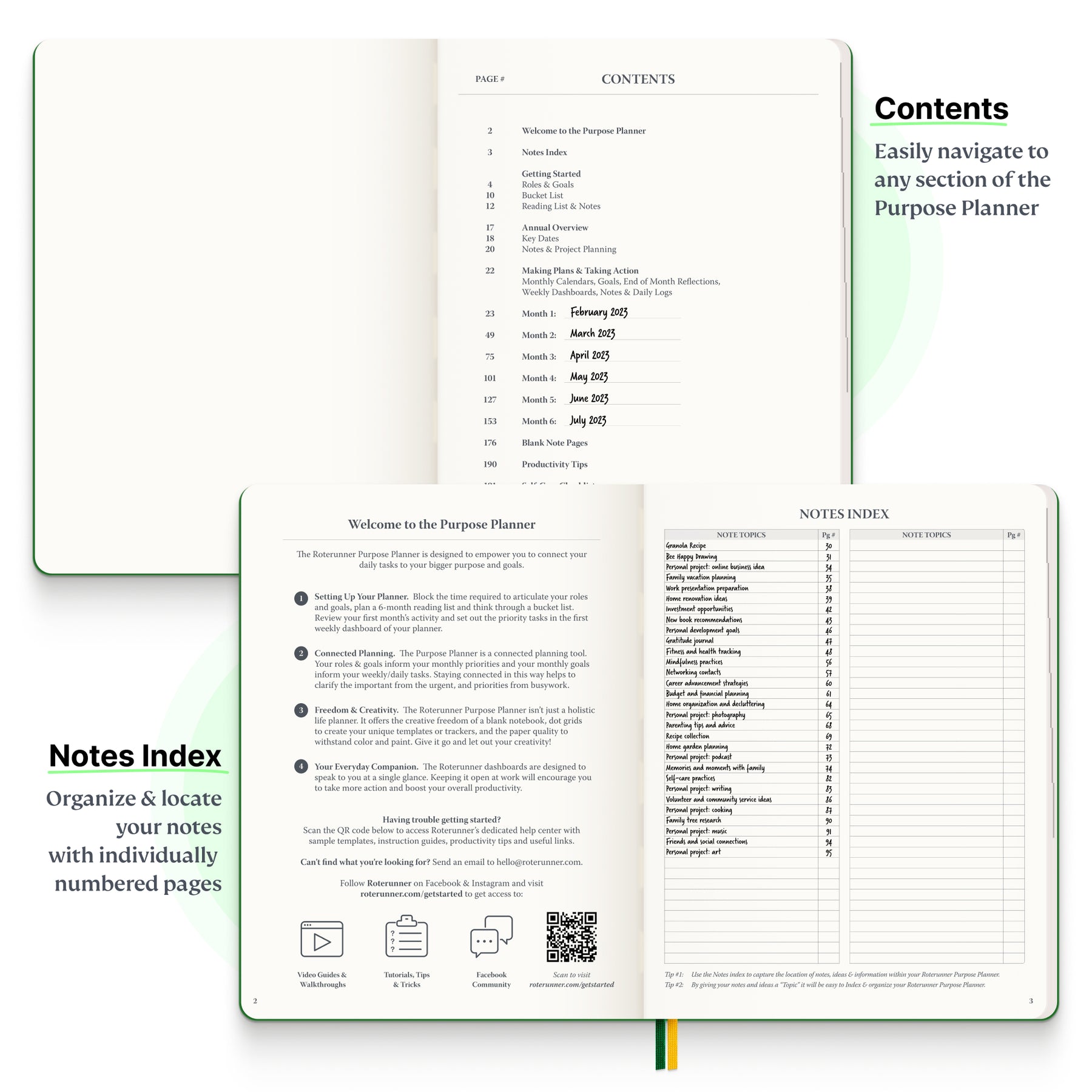 Purpose Planner B5 – Undated Weekly Planner & Notebook | Roterunner